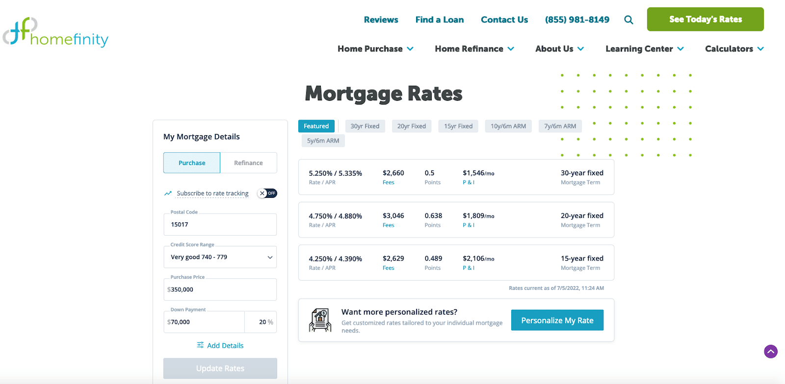 How to Design a Mortgage Rates Page That Generates Mortgage Leads ...